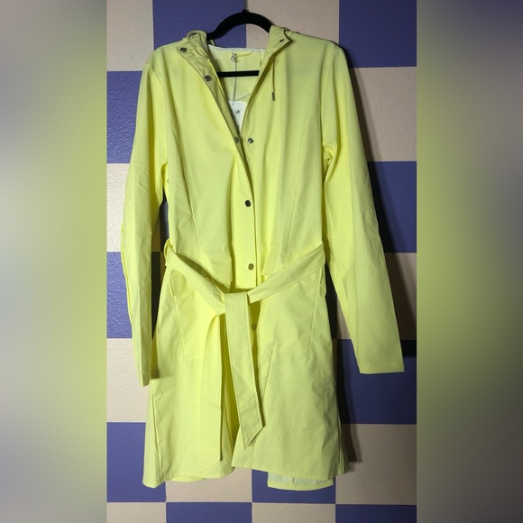 Rains | Jackets & Coats | Nwt Rains Curve W Belted Zipup Trench ...